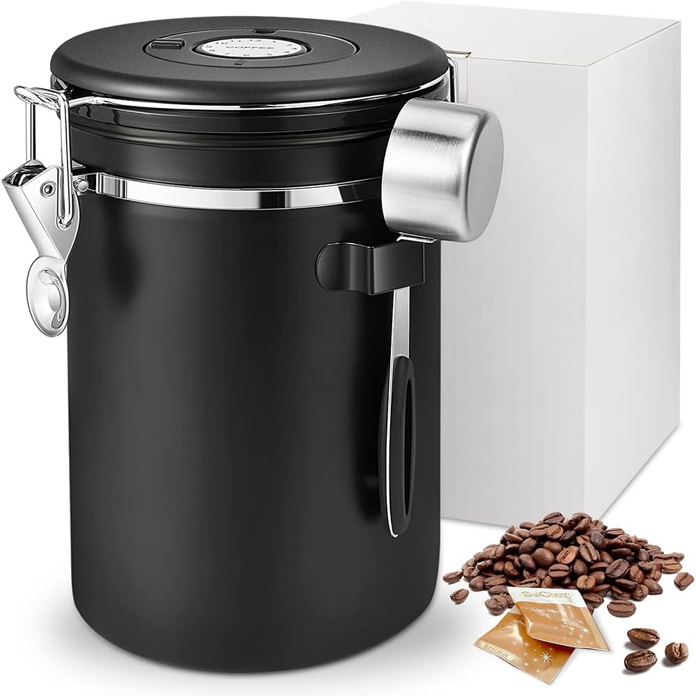Bote Hermético para Café - 1800ml Recipiente de Café de Acero ...