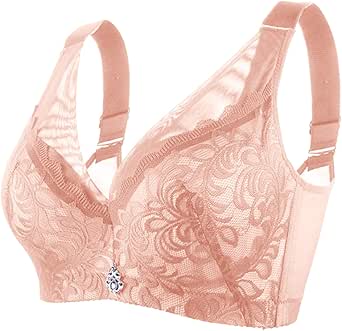 Amazon | ノンワイヤーブラジャーレディース 補正ブラ 揺れない 脇高設計 ブラ トップス バストアップ美胸ノンワイヤーバスト負担ゼロ ...
