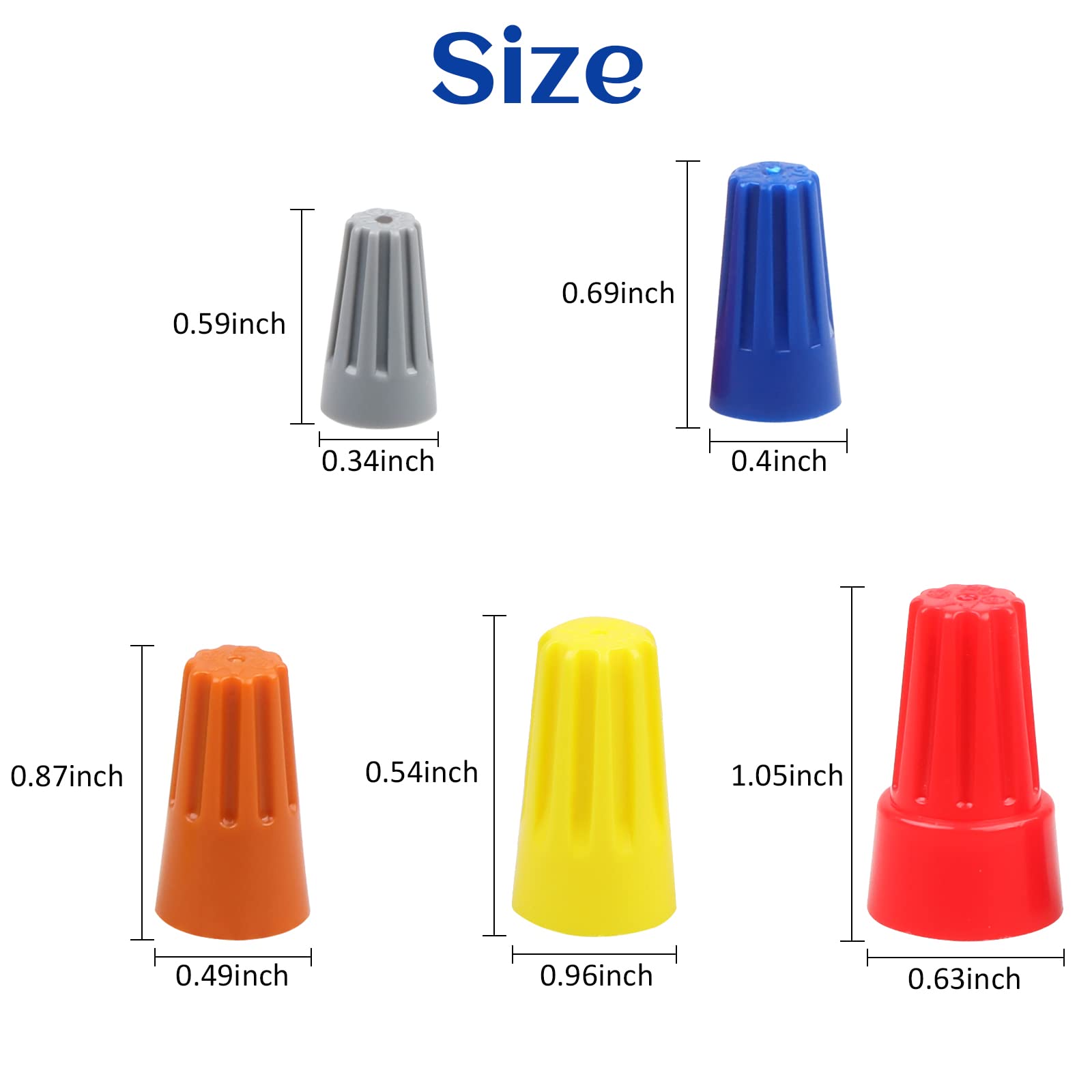 Snapklik.com : 180 PCS Wire Connectors, Insulating Insert Twist ...