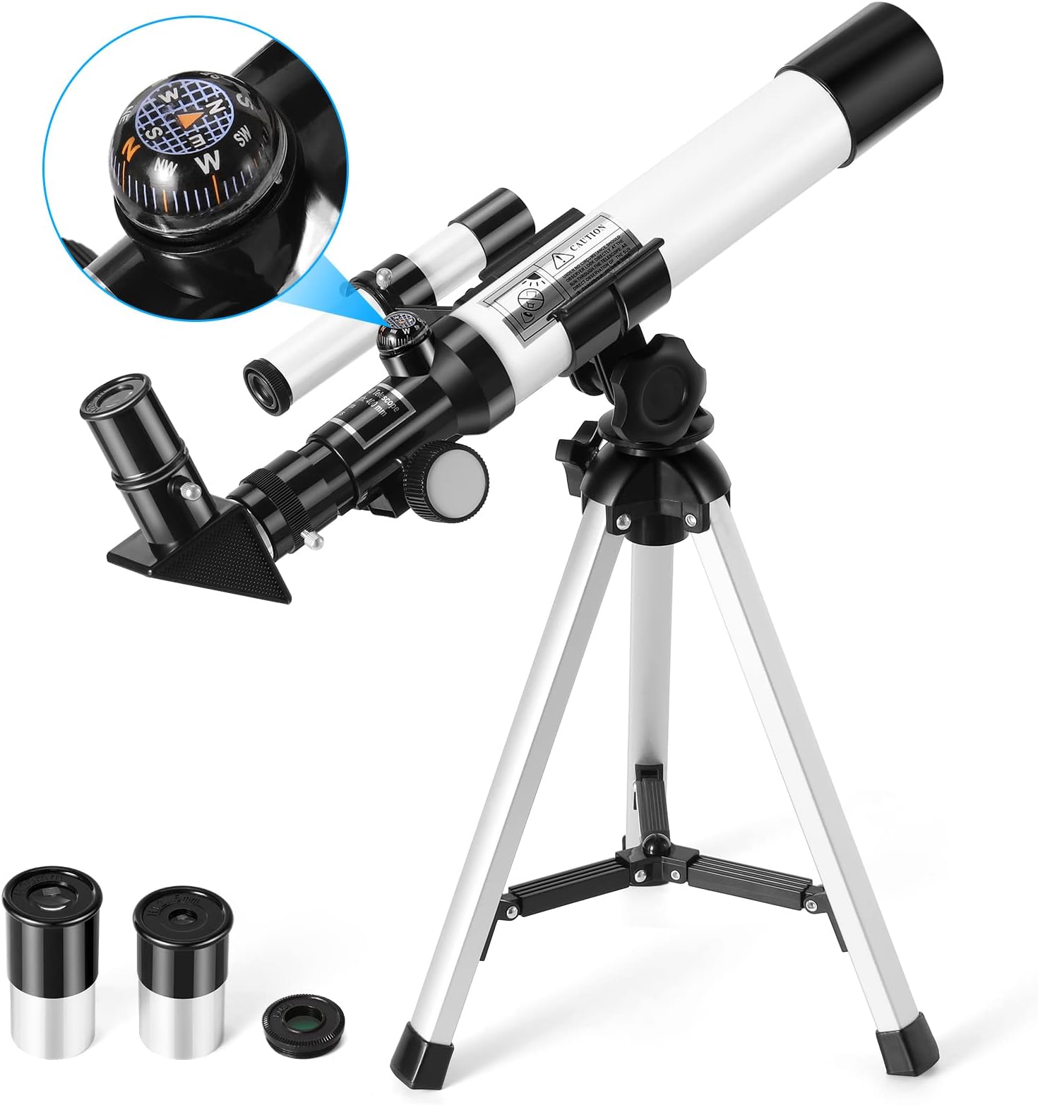 Telescope for Kids, Uverbon F40040 Astronomical Telescopes with Finder ...