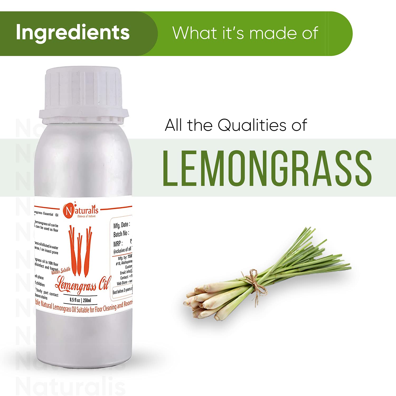 Lemongrass Oil In Water Lemongrass Floral Water Online Supplier
