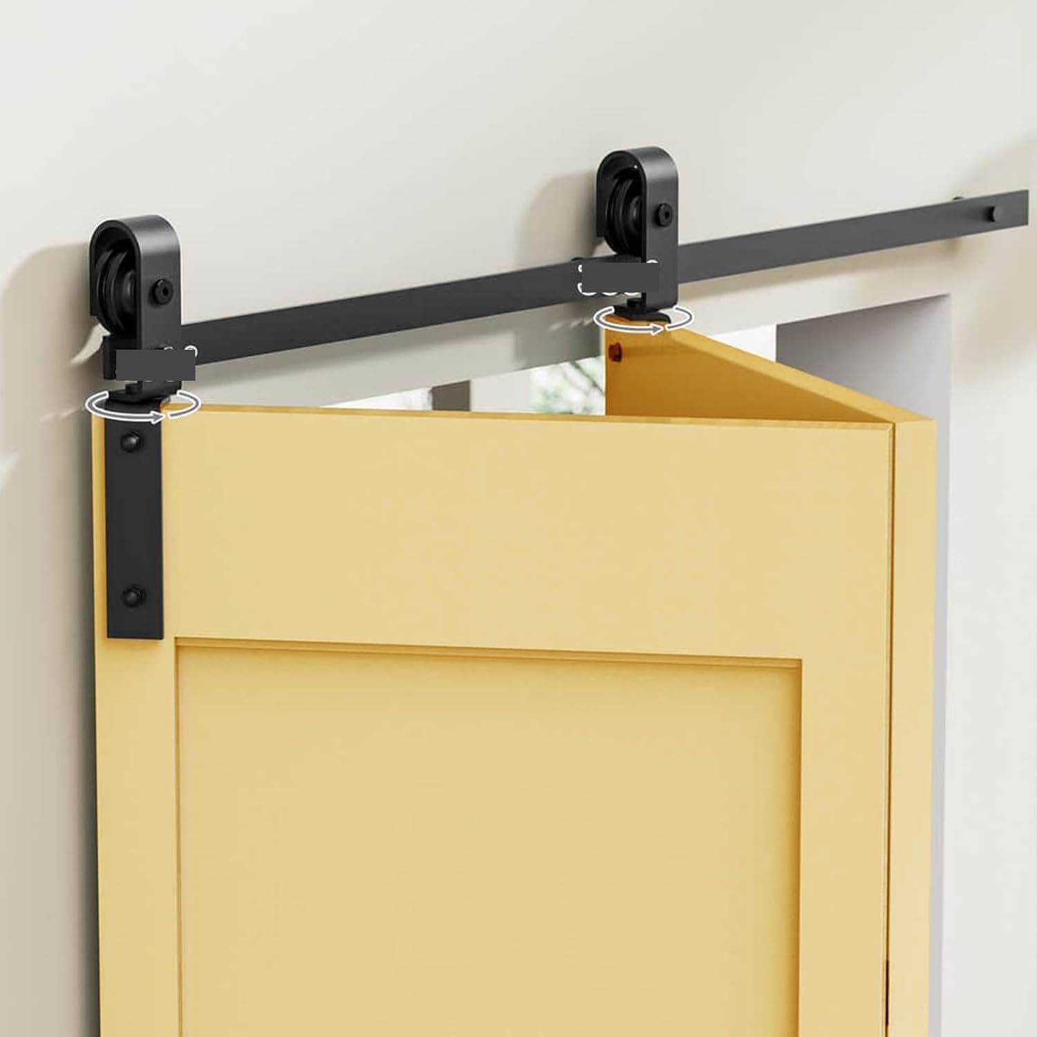 Amazon.com: Heavy Duty Sliding Barn Door Hardware Kit Bi-Folding ...