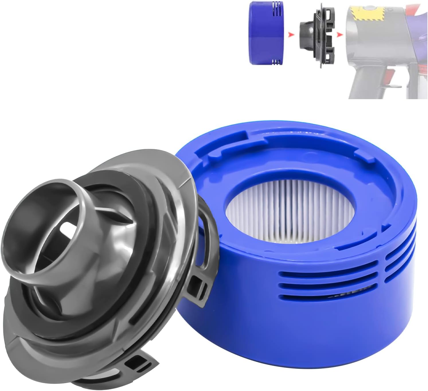 Amazon.com: Motor Rear Cover Replacemnet for Dyson V7 V8 Vacuum Cleaner ...