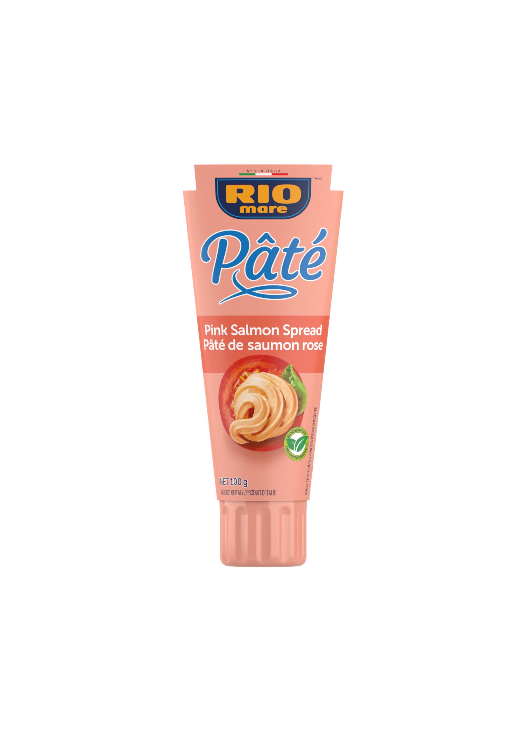Rio Mare - 100g Salmon Pâté - Pink Salmon Spread for Crackers, Toast ...
