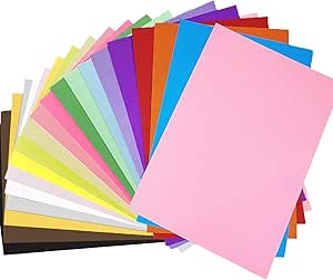 Amazon.com : Colored Lightweight Construction Paper - A4 Origami Paper ...