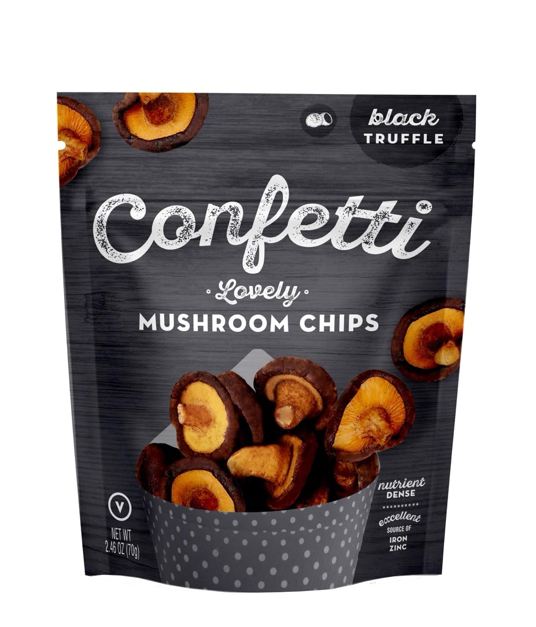 Amazon.com: Confetti Snacks Lovely Mushroom Chips (Black Truffle ...