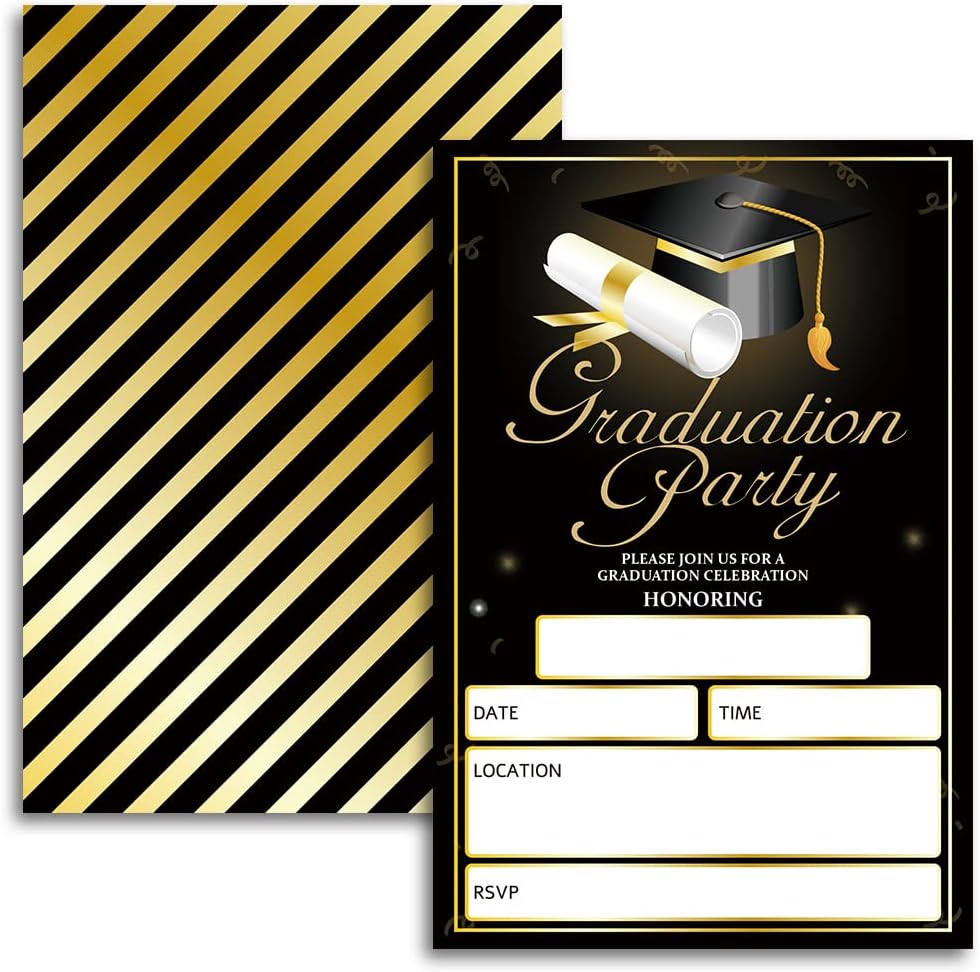 Amazon.com : FujLoy 20 Cards with Envelopes, graduation party ...