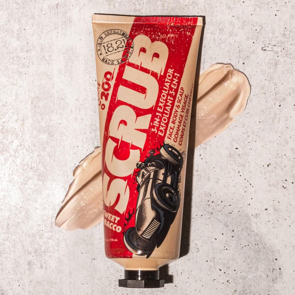 18.21 Man Made Octane 200 Exfoliante para rostro, cuerpo y cuero ...