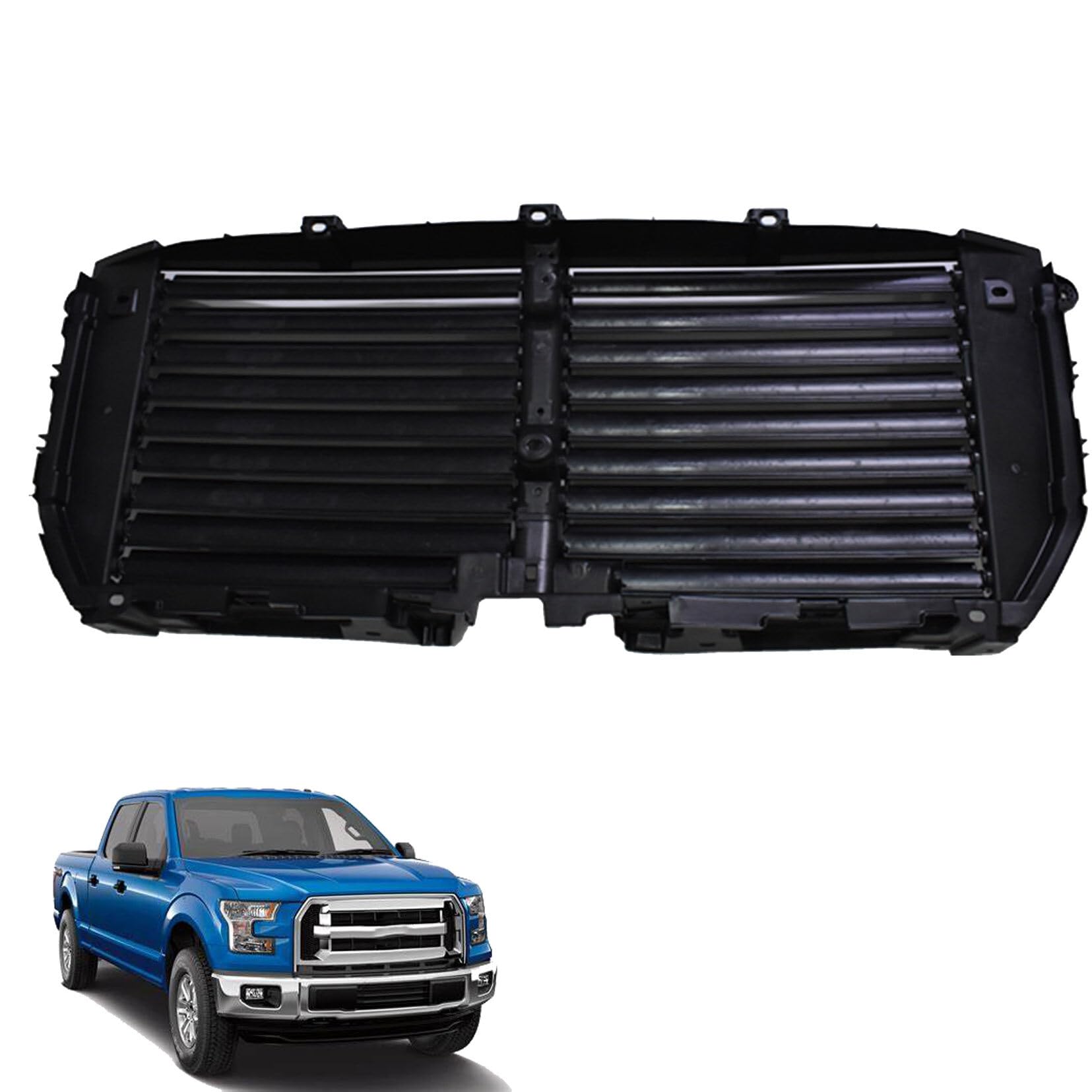 Upper Radiator Grille Air Shutter Assembly Replacement for 2015-2017 ...