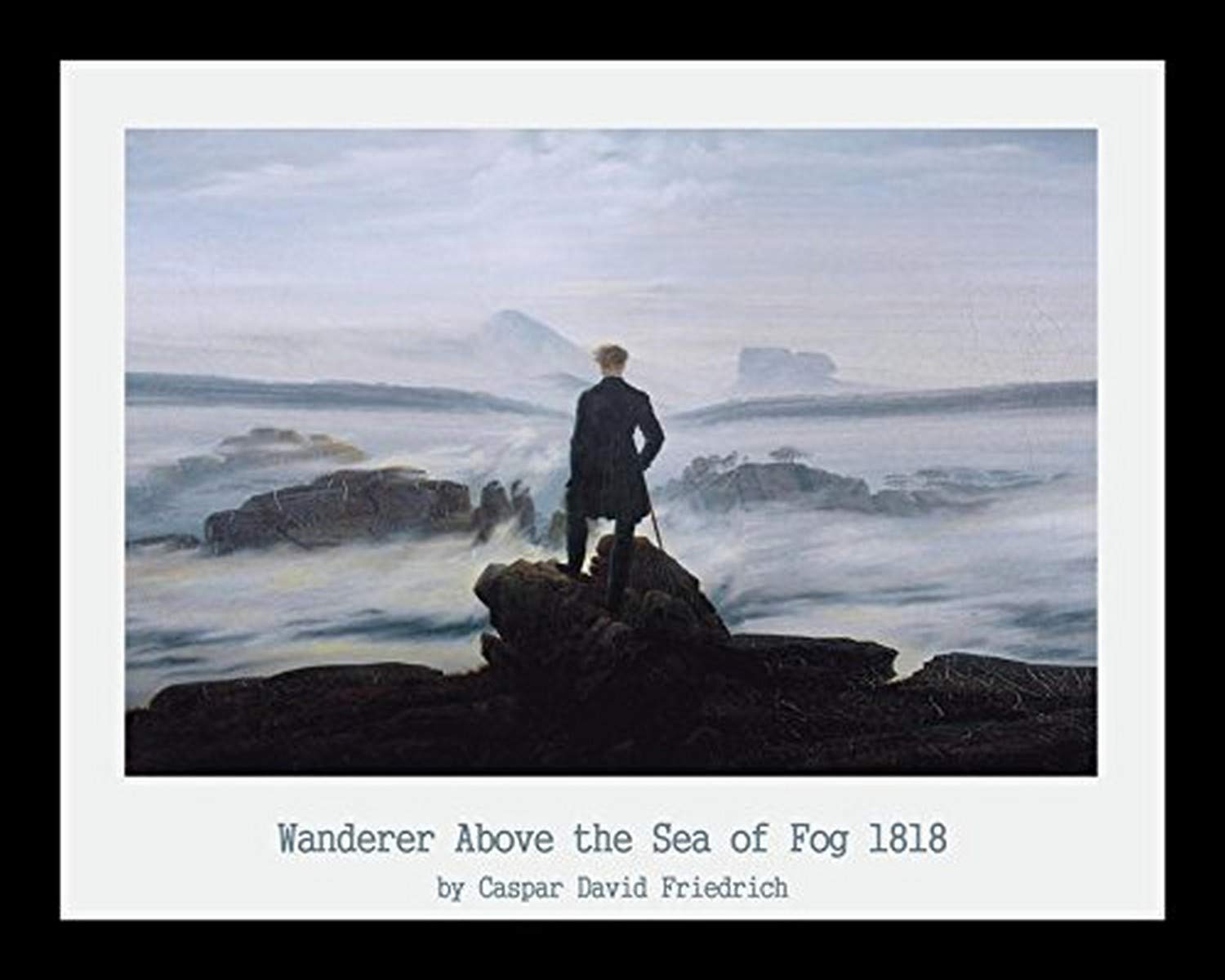 Wanderer Above The Sea Of Fog Framed Print