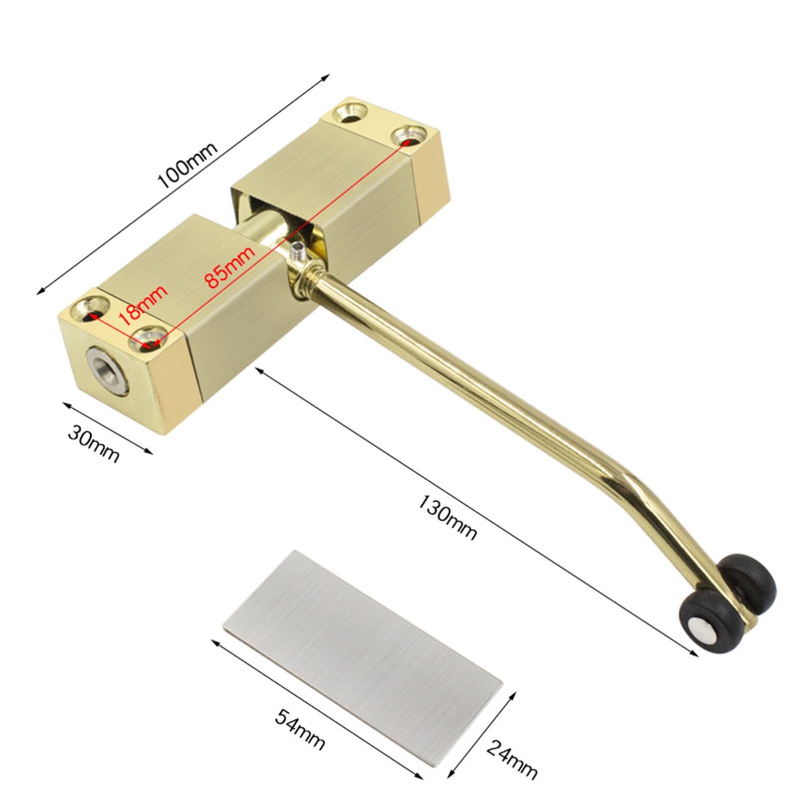 Snapklik.com : Automatic Door Closer Safety Spring Door Closers ...