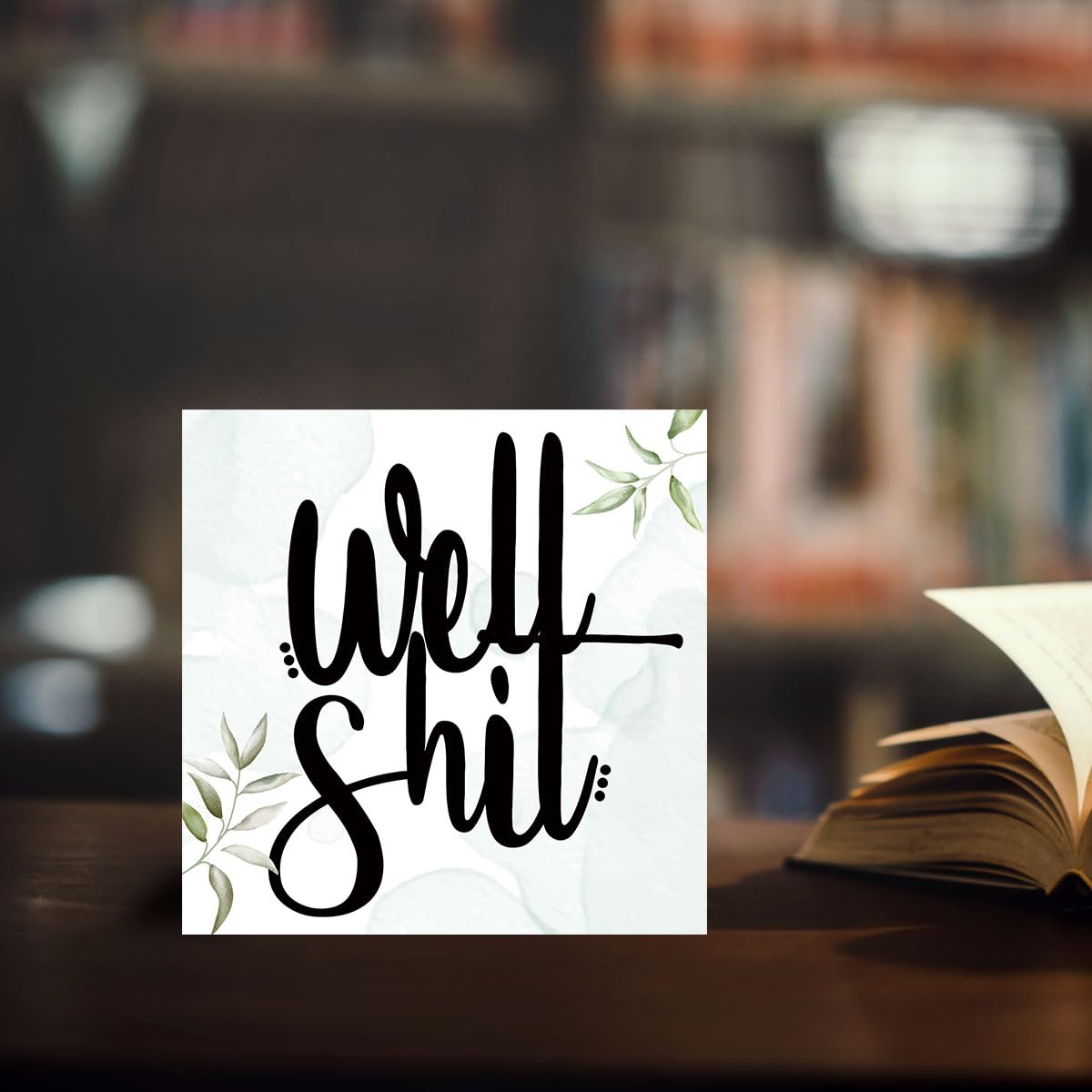 Snapklik.com : Funny Well Wooden Box Sign Rustic Bathroom Theme Wood ...