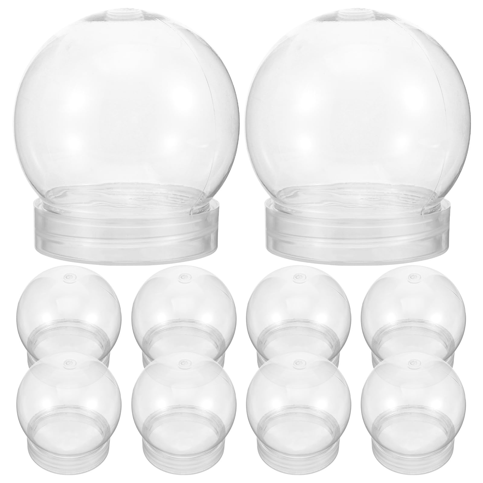 Amazon.com: BESTOYARD 30 Pcs DIY Snow Globe Jar 3-Inch Water Globes ...