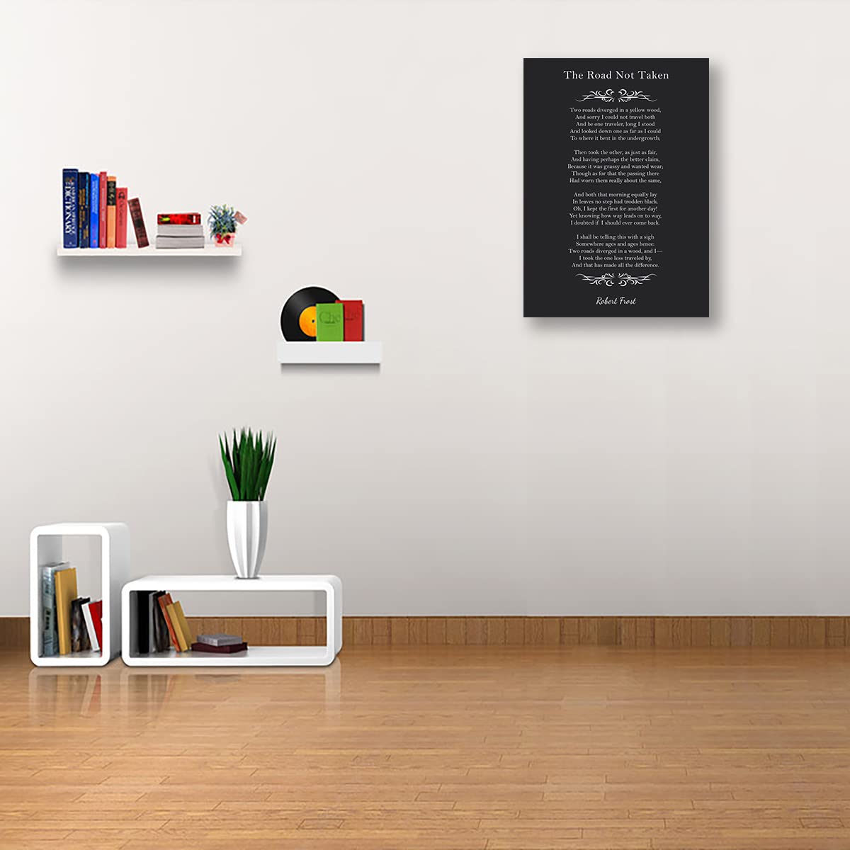Snapklik.com : Poem Framed Posters Robert Frost The Road Not Taken Wall ...