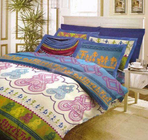 Bombay Dyeing Celebrating India King Size Bed Sheet Set : Amazon.in