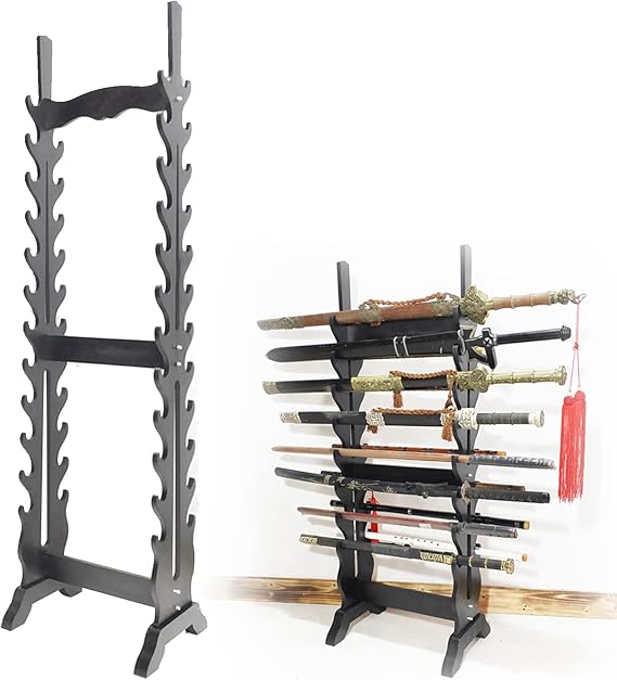 Amazon.com: Sword Holder Wooden Sword Katana Stand Large Sword Display ...