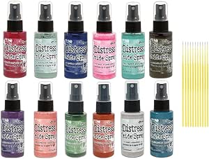 Amazon.com: Ranger Distress Oxide Spray Bottle Set 6-12 Pack Distress ...