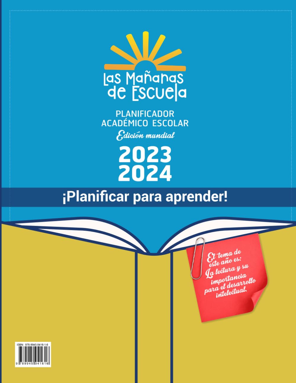 Planificador Académico Escolar Edición Mundial 2023-2024: ¡Planificar ...