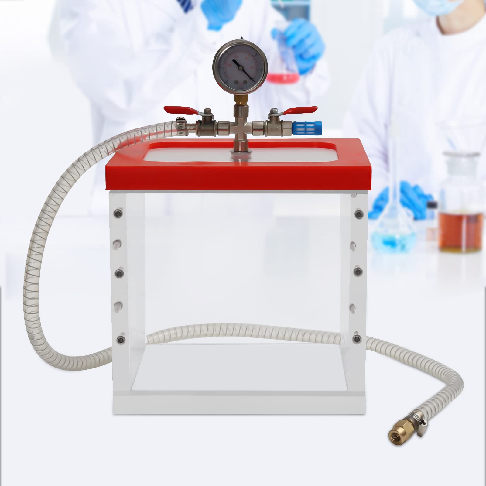 2 Gallon Acrylic Vacuum Chamber Acrylic Clear Vacuum Degassing Chamber ...