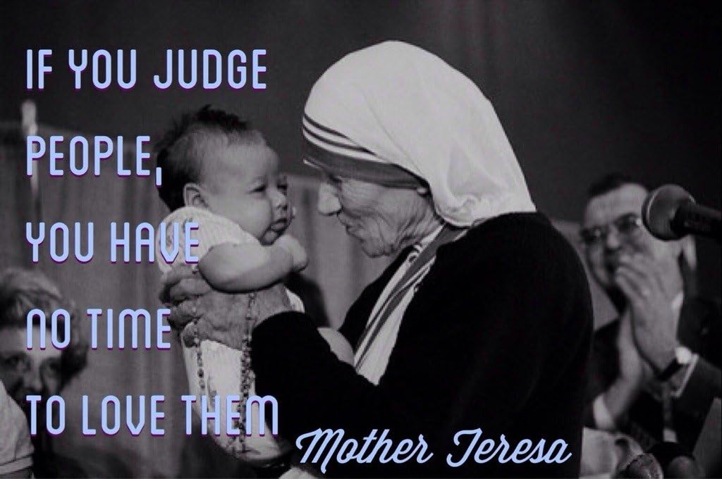 Amazon.com: Motivational Mother Teresa Poster 12" x 18" Multicolour ...