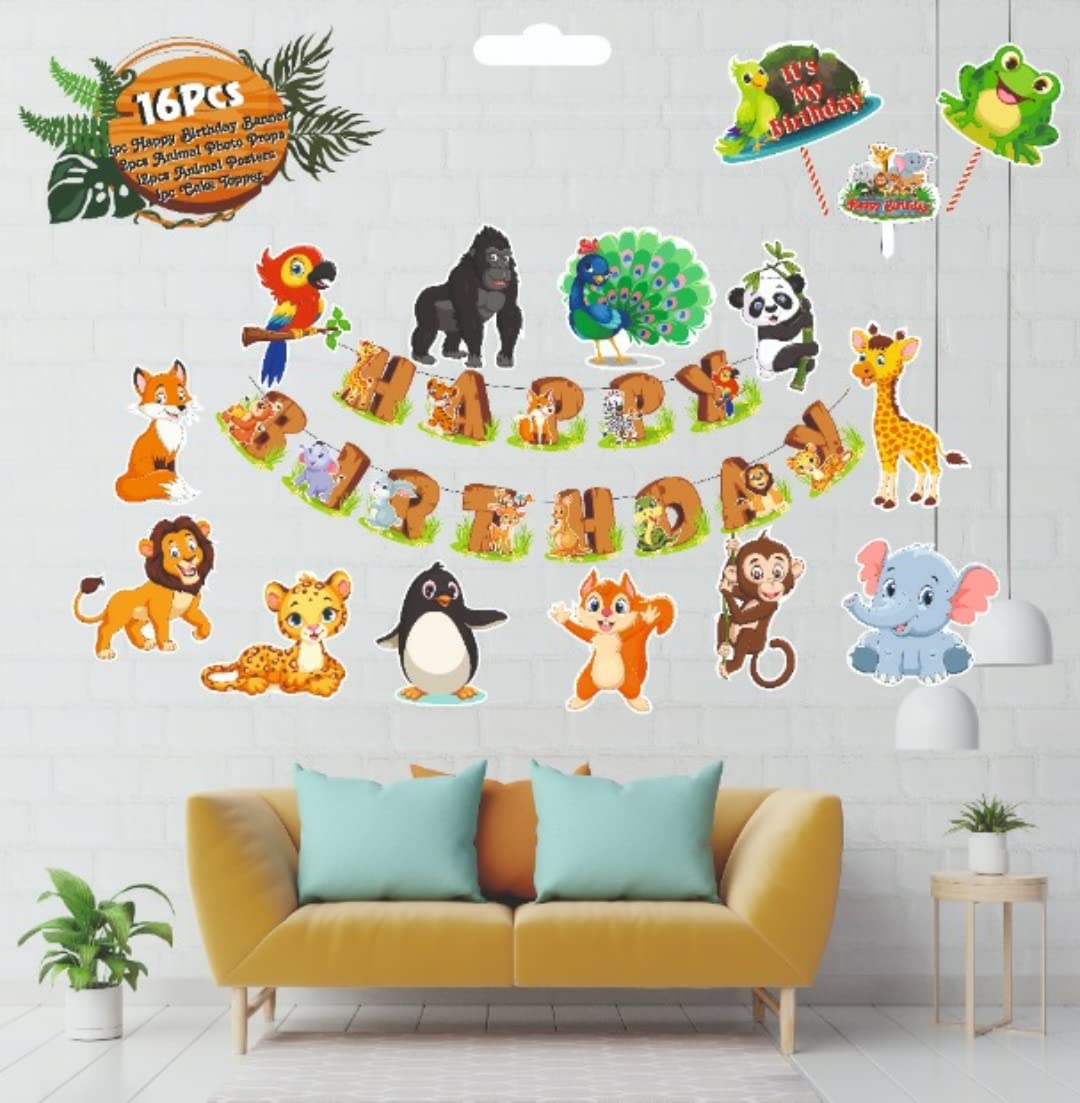 Buy Atpata Funky Friends from the Jungle Safari Animal Theme Happy ...