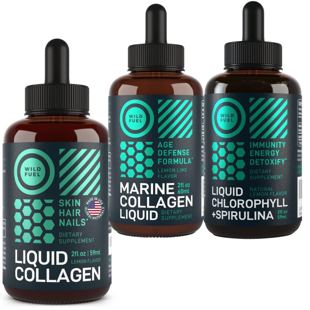 Amazon.com: WILD FUEL Liquid Collagen, Marine Collagen and Liquid ...