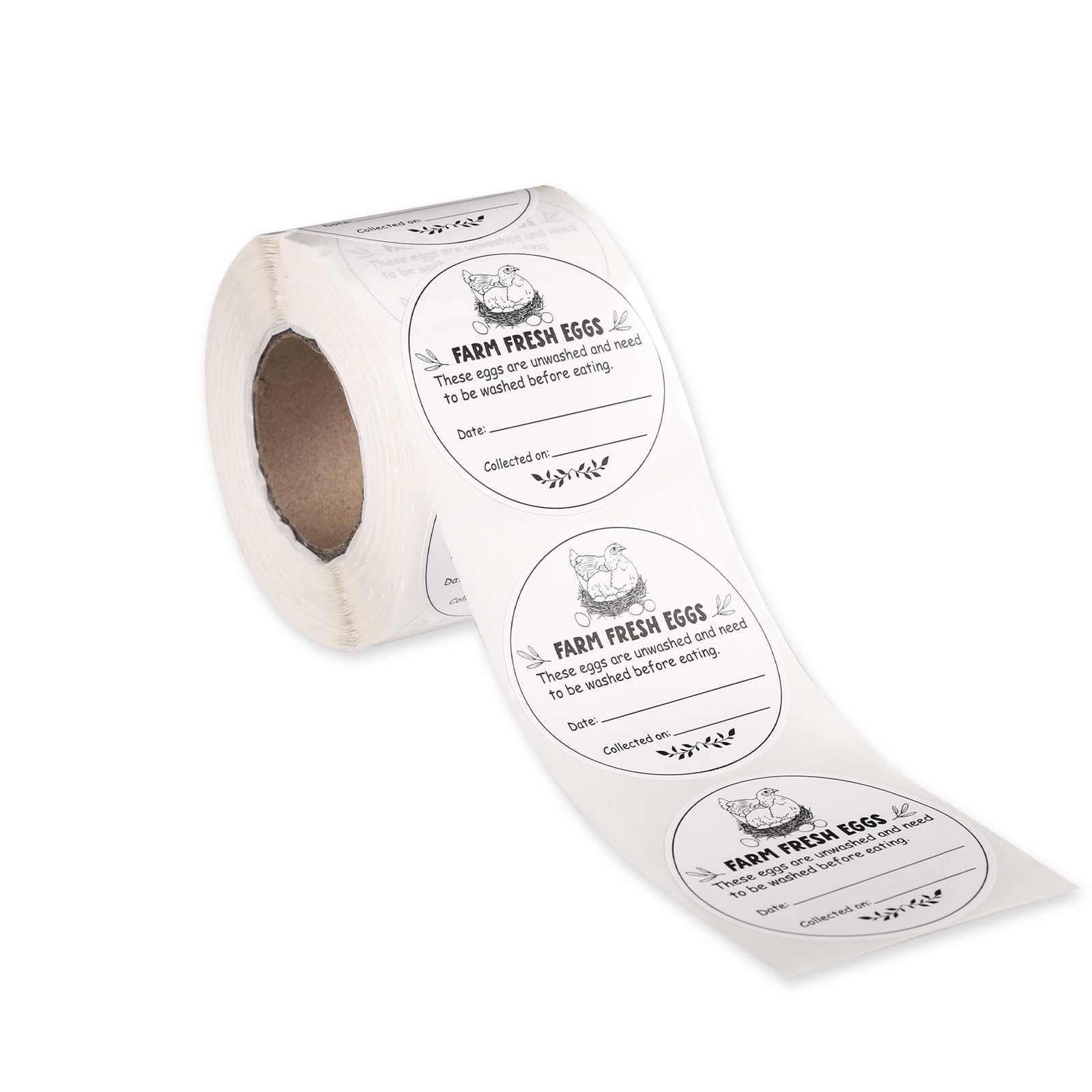 Amazon.com : 500pcs Farm Fresh Eggs Stickers, 2in Eggs Stickers Round ...