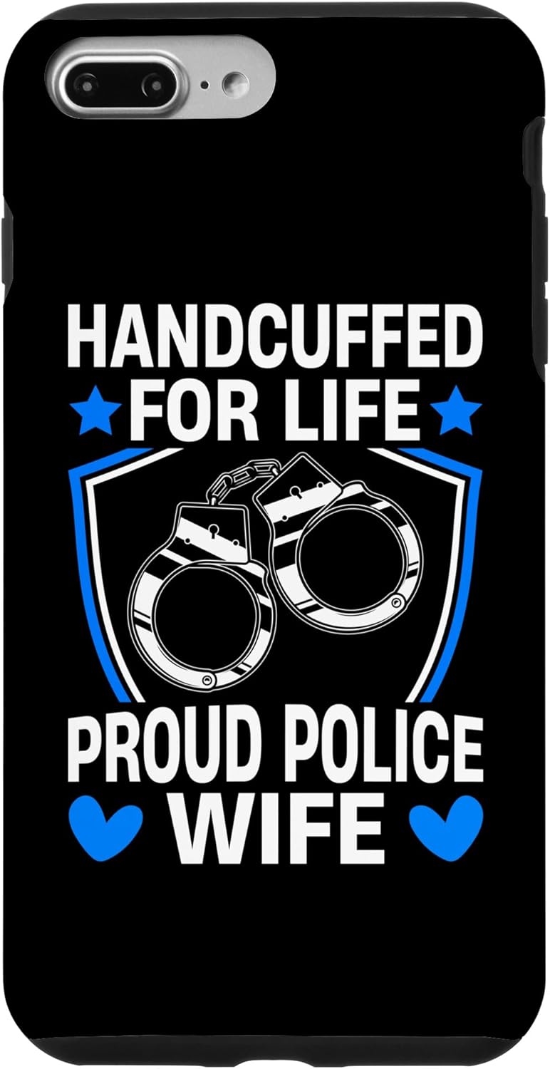 Amazon.com: iPhone 7 Plus/8 Plus Handcuffed Life Police Wife Police ...