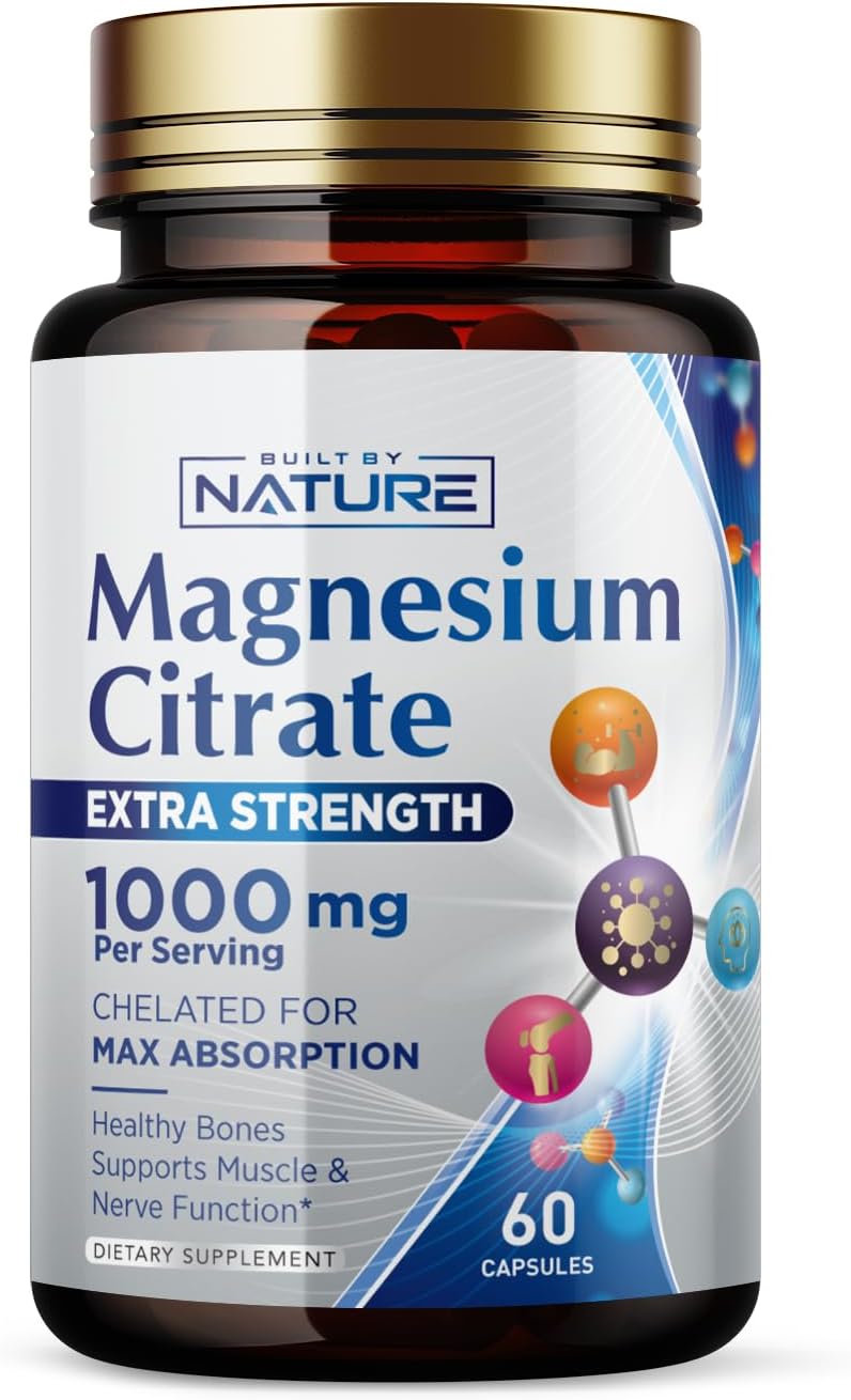 Amazon.com: Magnesium Citrate Extra Strength 1000 mg - Chelated for Max ...