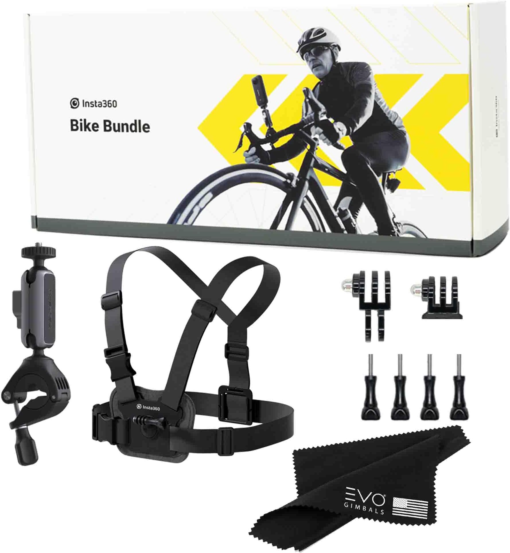 Amazon.com: Insta360 Bike Bundle - Handlebar Mount and Chest Strap for ...