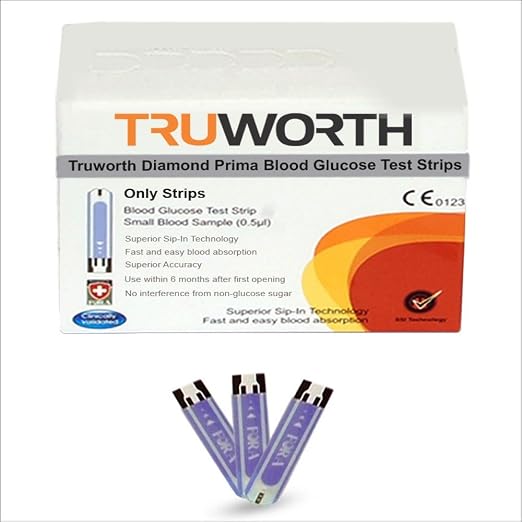 Truworth Diamond Prima Test Strips 50 : Amazon.in: Health & Personal Care