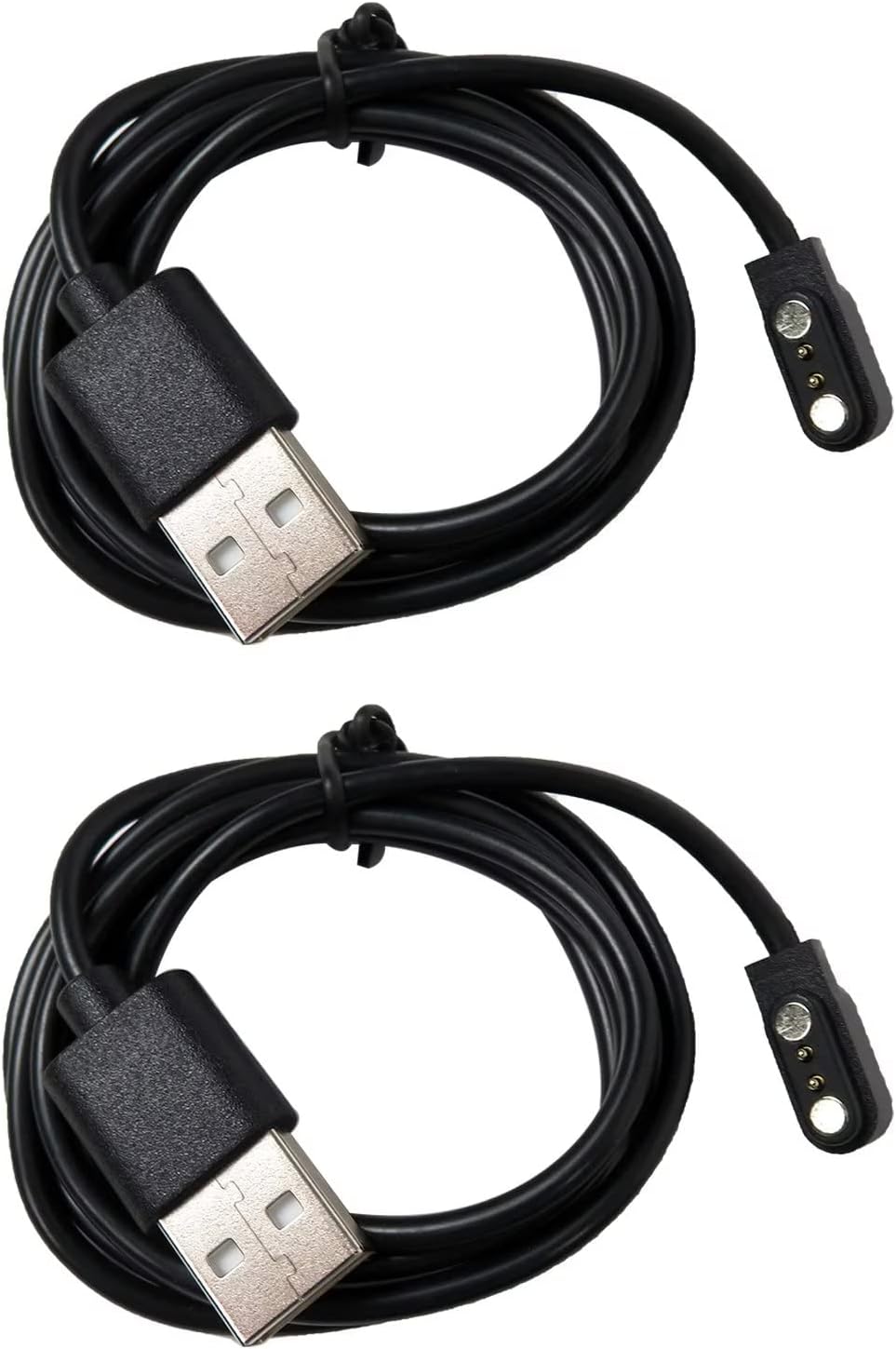 Amazon.com: 2 Pack Smart Watch Charger with 2-Pin Universal USB Data ...