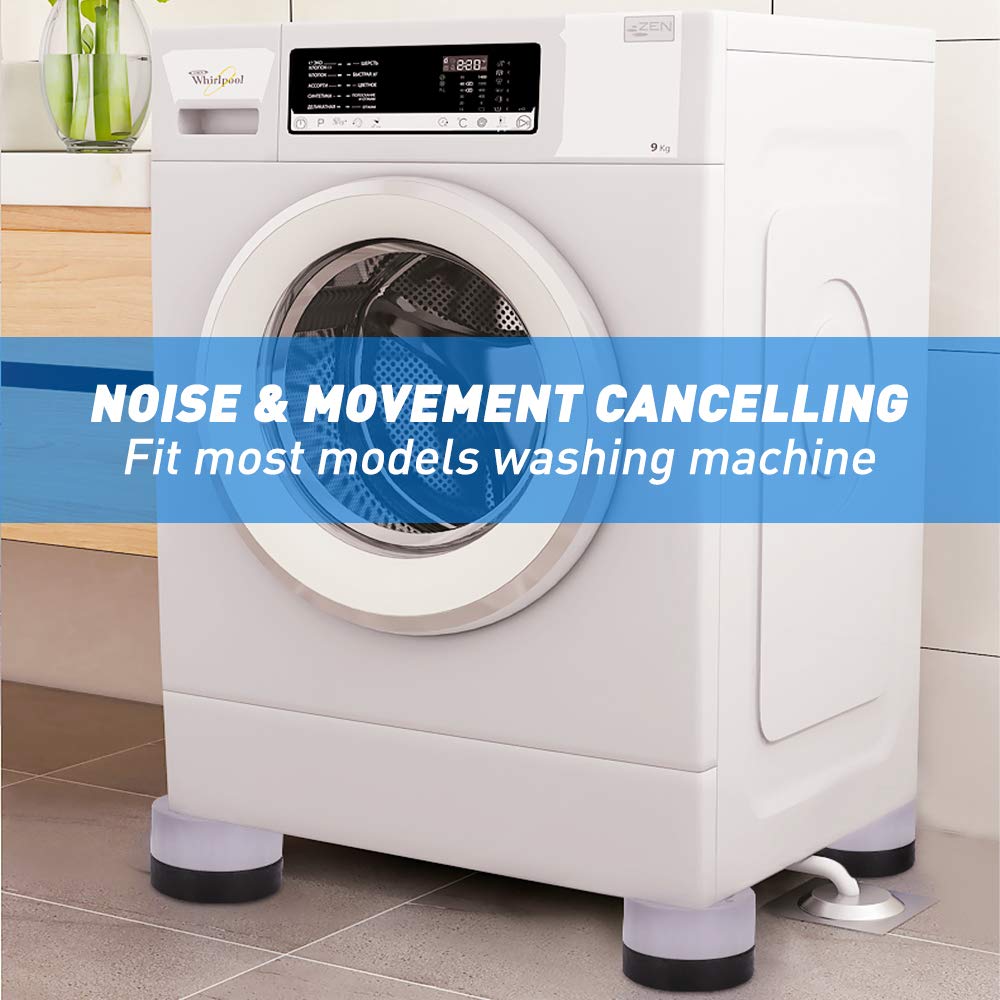 WIOR Anti Vibrasion Pad Washing Machine Support, Anti Walk Non-Slip ...