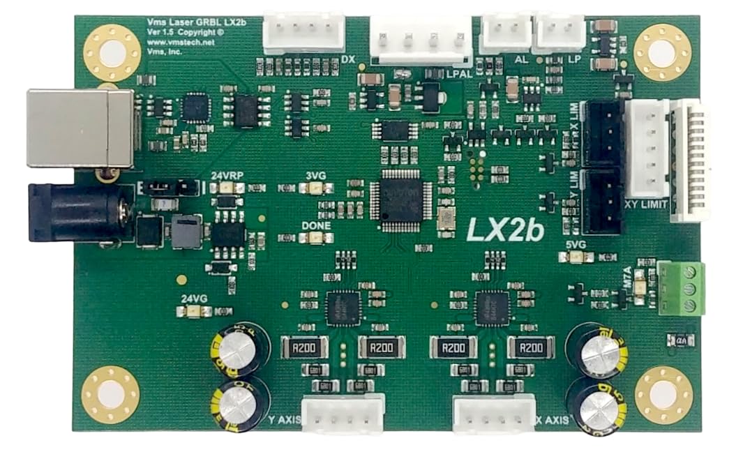 Amazon.com: Vms LightBurn & Laser GRBL Compatible LX2b Enhanced C02 ...