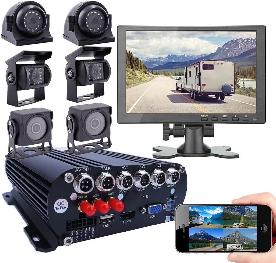 Amazon.com : JOINLGO 8 Channel GPS WiFi 4G 1080N AHD 2TB HDD Mobile ...