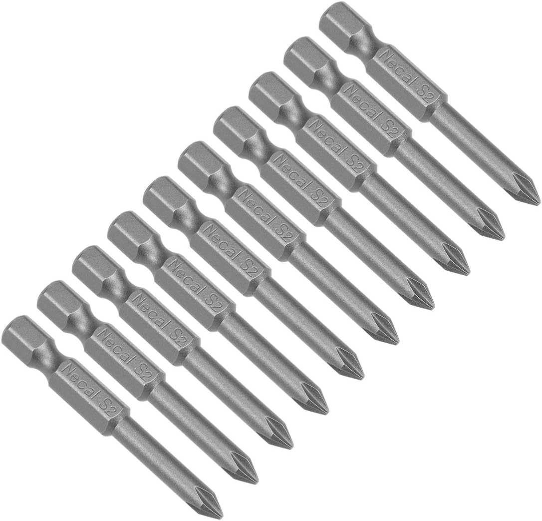 Fongmore 6 Pcs 50mm 1/4 Hex Shank Magnetic Triangle Head Screwdriver ...