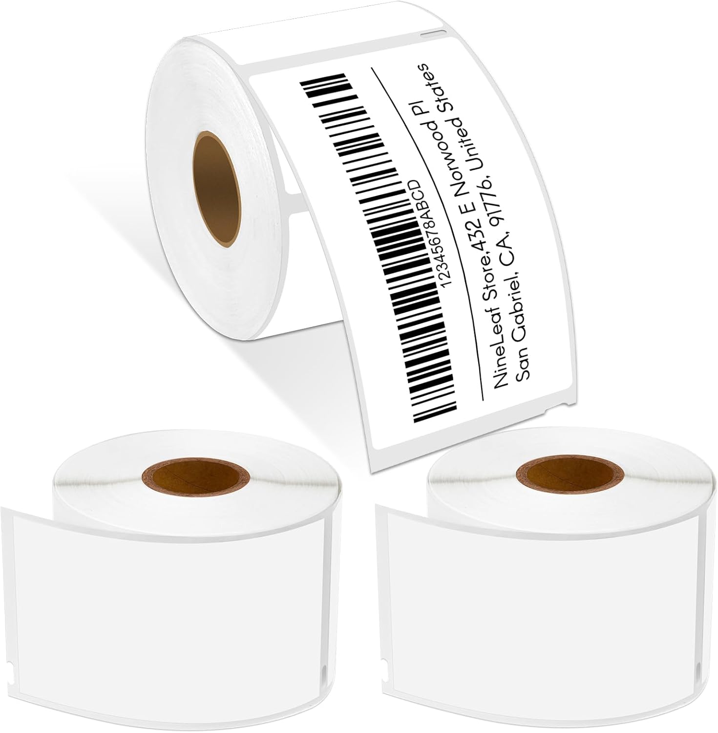 Amazon.com : NineLeaf 6 Roll (1800 Labels) Compatible for Dymo 30256 (2 ...