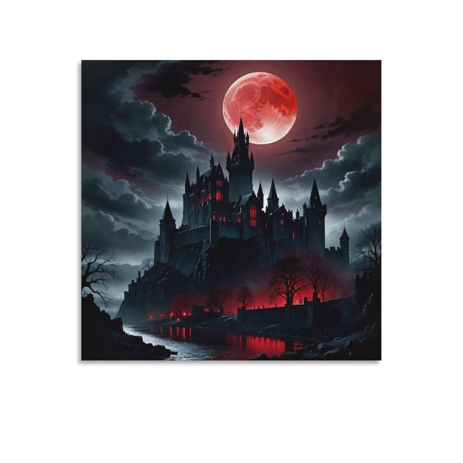 Pintura De Castelo Gotico Um Castelo Gótico Mal Assombrado Em Uma