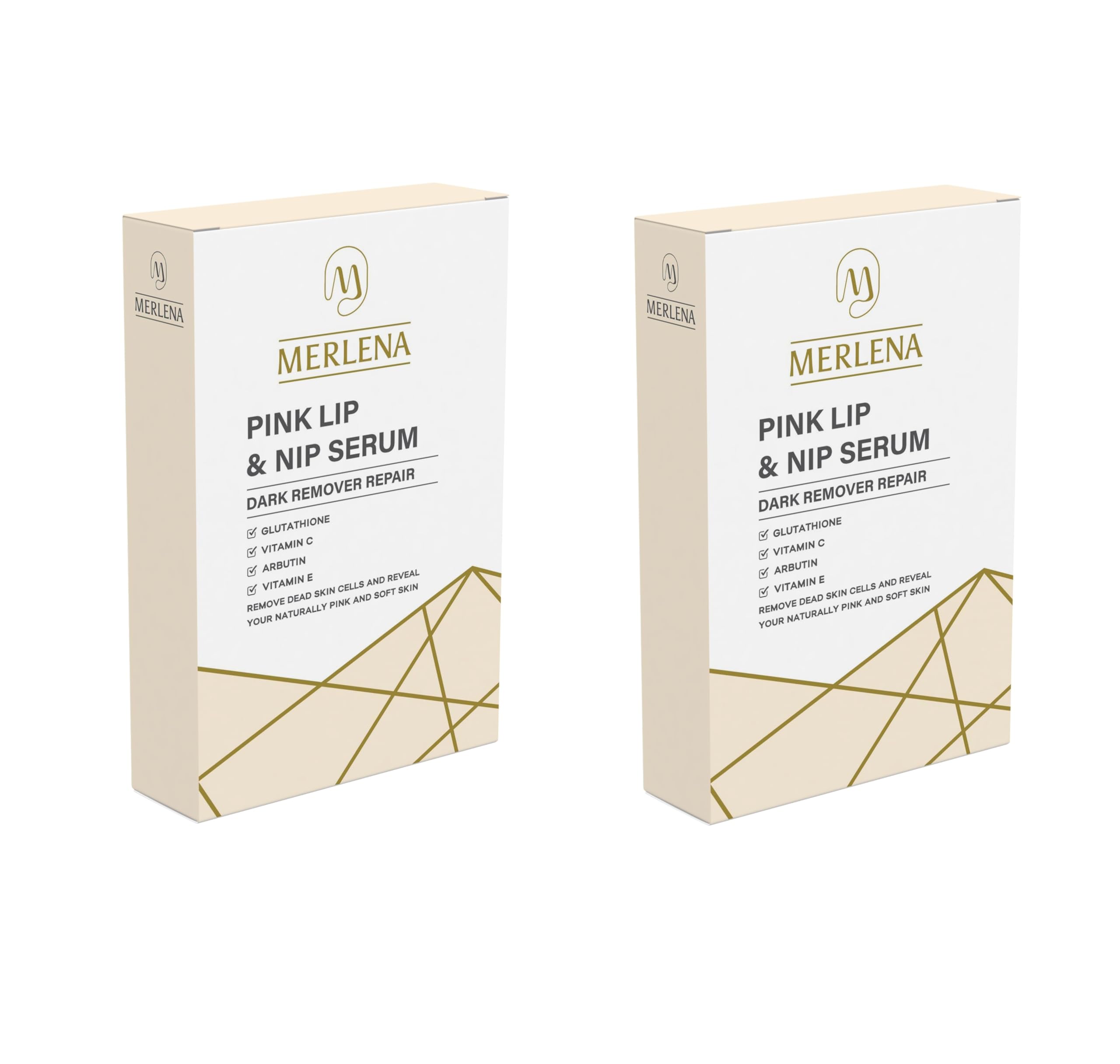 Amazon.com : (Pack of 2) Merlena Pink Lip & Nip Serum - Organic ...