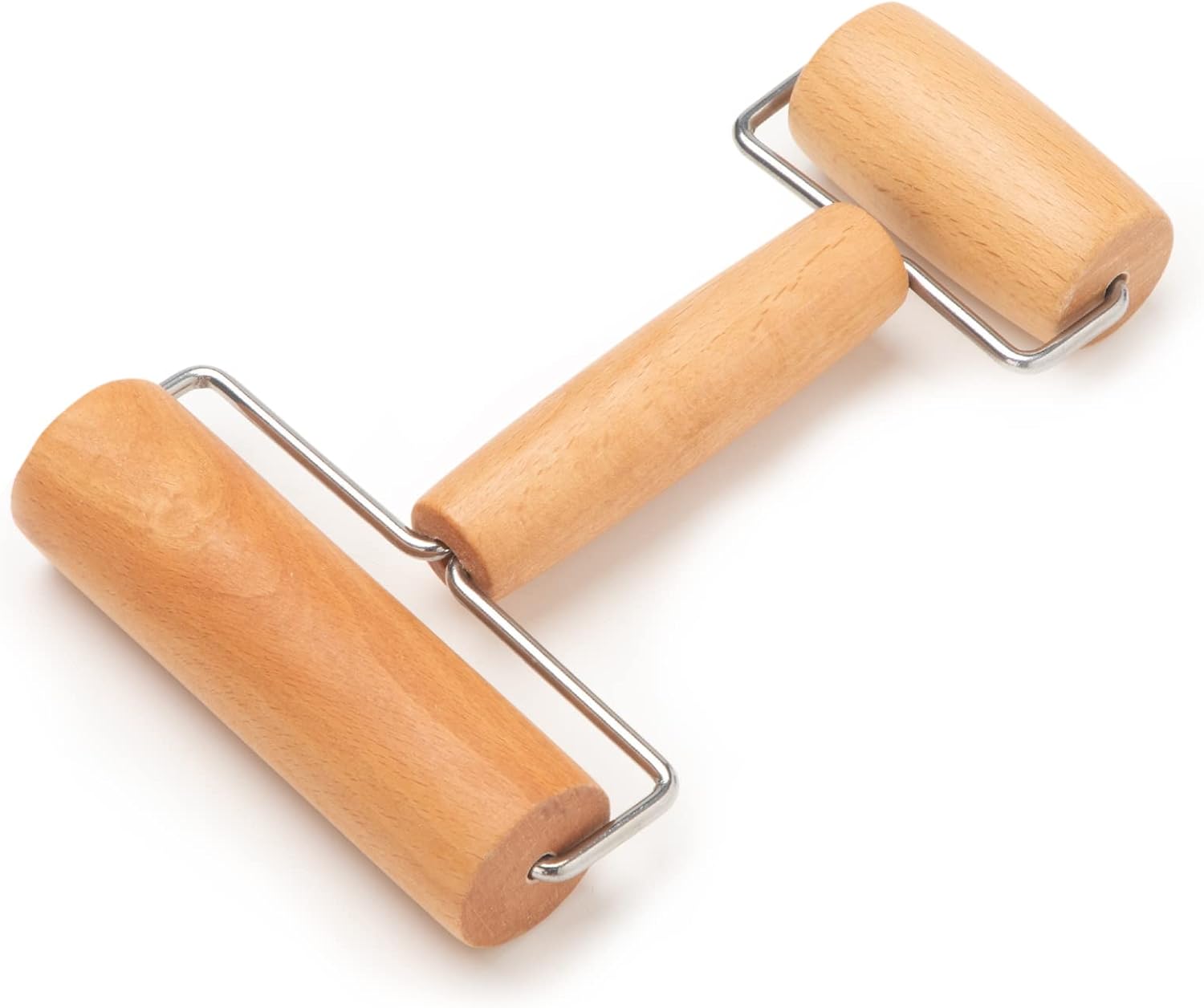 Blucent Dough Baker Roller Wooden Rolling Pin Non Stick Double Head ...