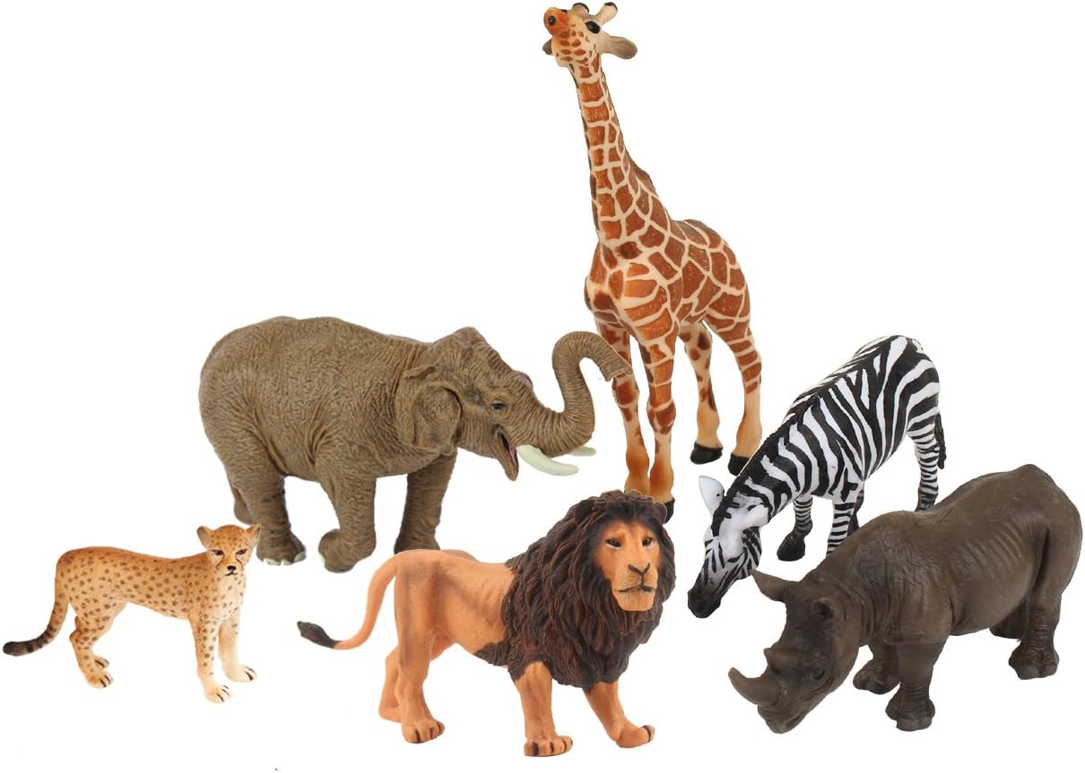 Amazon.com: Ericoo Animal Figurines Toys Set Educational Resource Hand ...