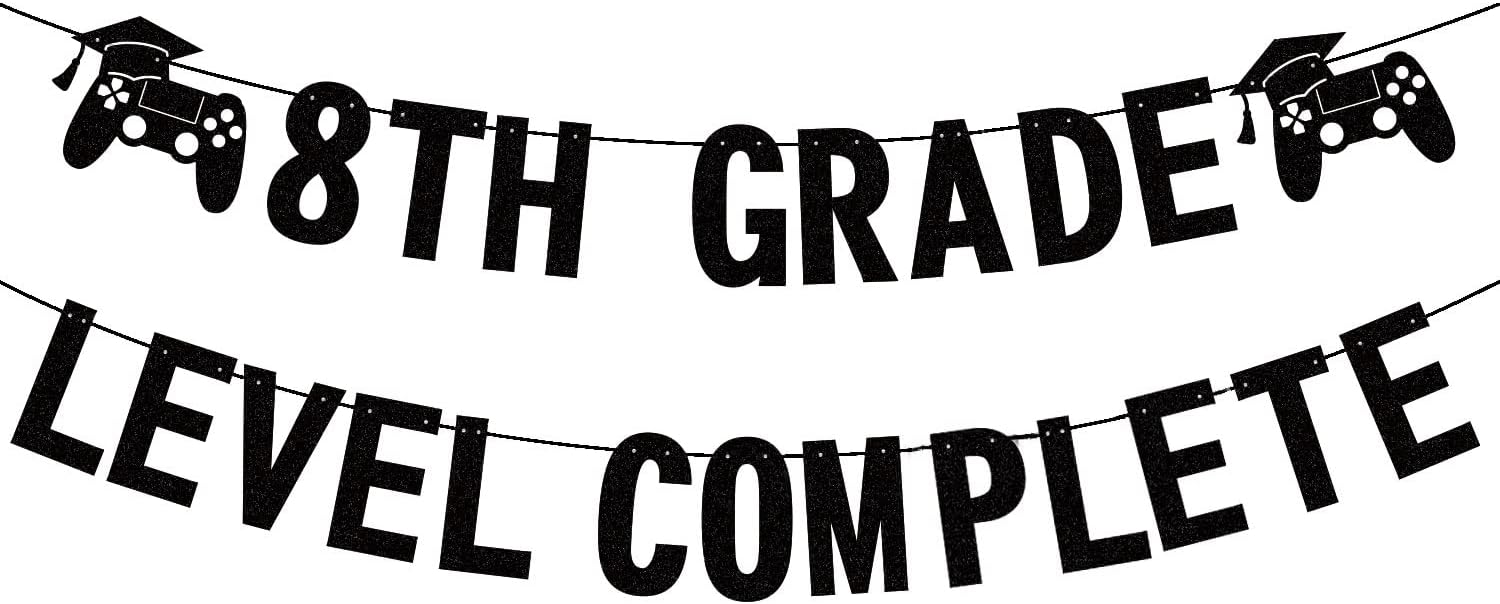 Amazon.com: Out Middle School Banner, Straight Outta 8th Grade Garland ...