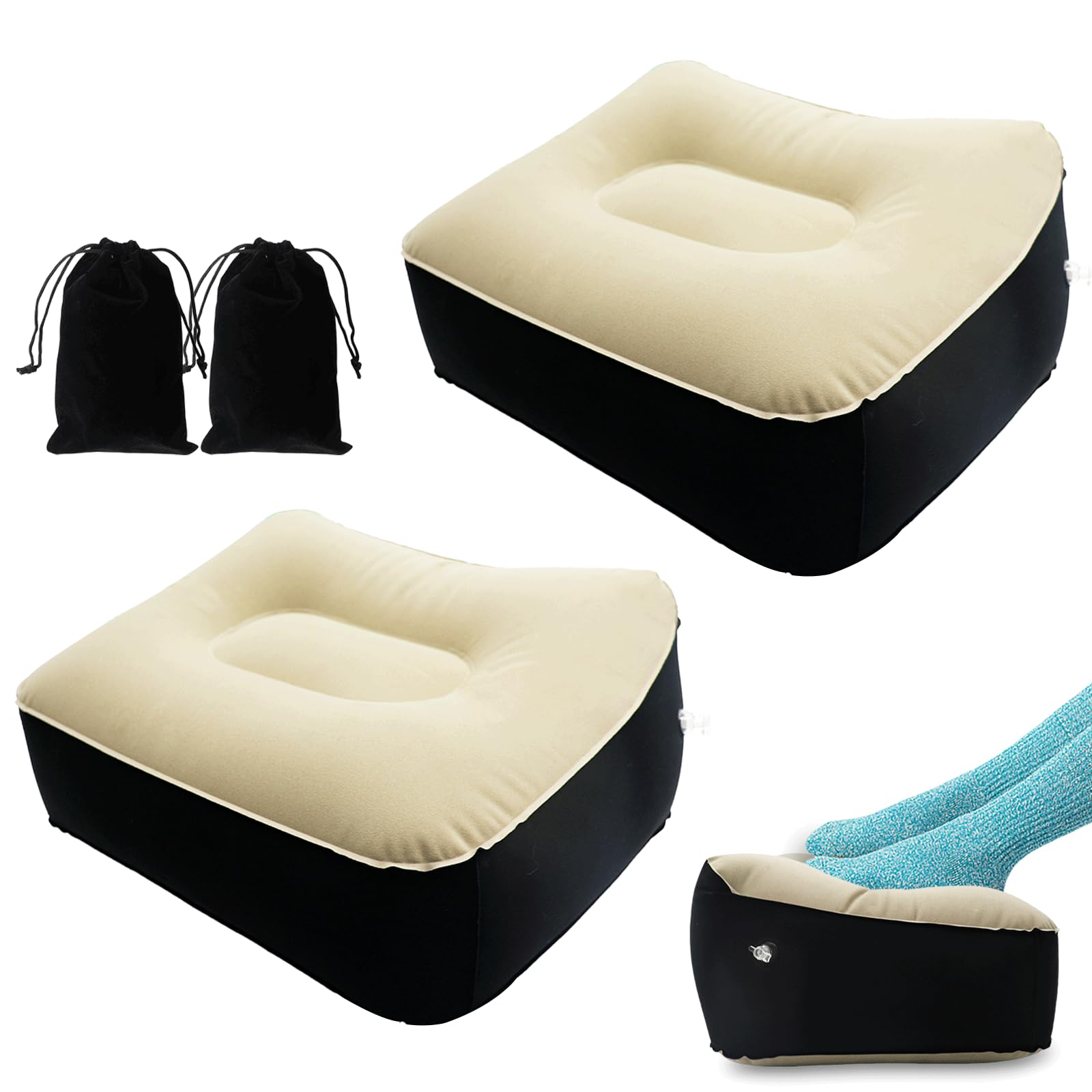 Amazon.com: Inflatable Foot Rest, Carseat Inflatable Foot Rest Pillow ...