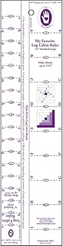 Amazon.com: Marti Michell Log Cabin Ruler, 3/4-Inch to 1-1/2-Inch