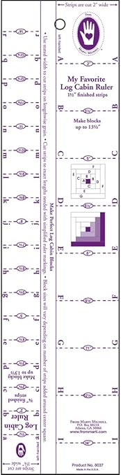 Amazon.com: Marti Michell Log Cabin Ruler, 3/4-Inch to 1-1/2-Inch