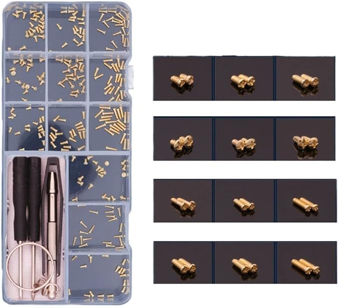 Amazon.com: Glasses Screws Repair Kit,Eyeglass Sunglasses Screws Set ...