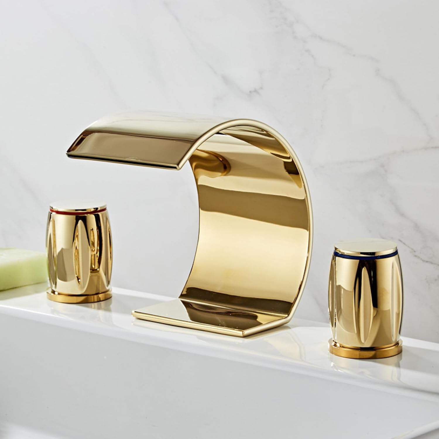Waterfall Taps for Bathroom Sink,Bathroom Basin Sink Brass Mixer Taps ...