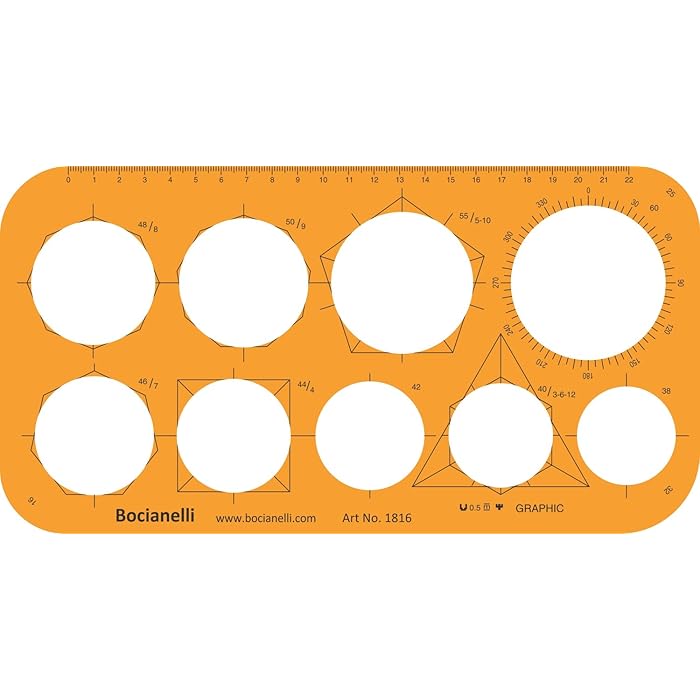 Buy Large Circle Circles Shapes Figure Symbols Drawing Drafting Template Stencil Online At Buy Large Circle Circles Shapes Figure Symbols Drawing Drafting Template Stencil Online At