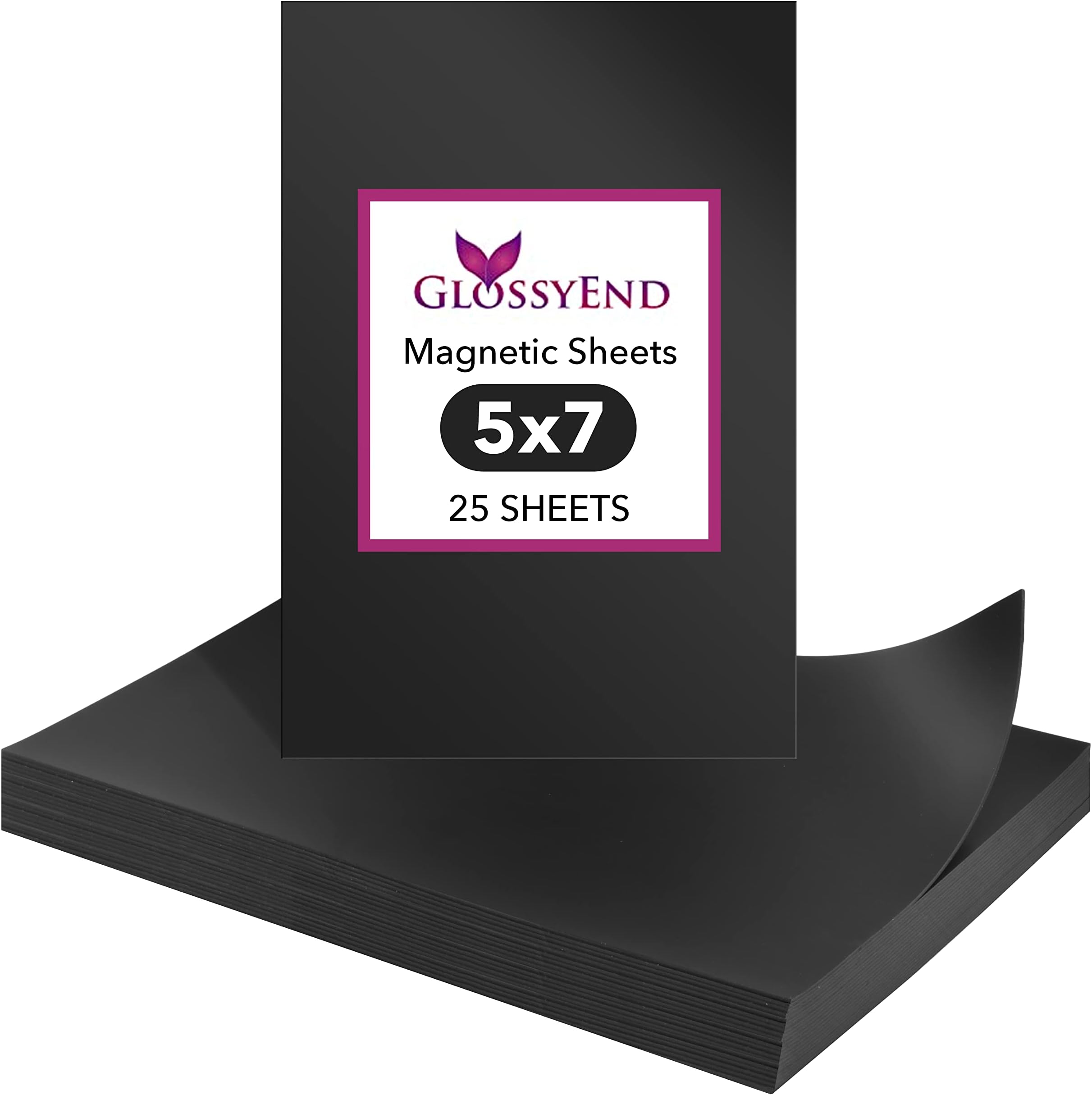 Amazon.com: Pack of 25 – Durable Plain Magnetic Sheet, Flexible ...