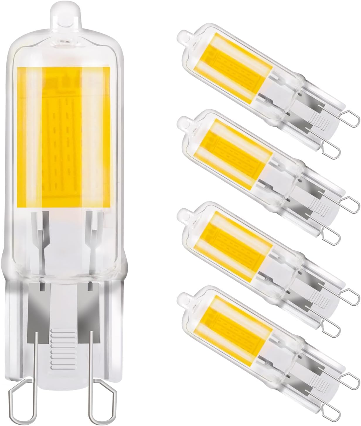 Bonlux 5-pcs 2W G9 Culot Capsules COB LED Ampoule 220V 200 Lumen 10W ...